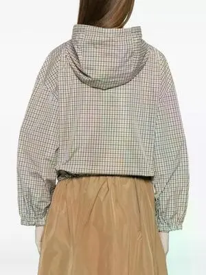 Marella Check Hooded Jacket