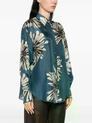 Brunello Cucinelli Floral-print Buttoned Shirt