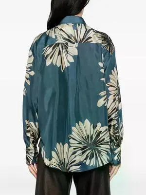 Brunello Cucinelli Floral-print Buttoned Shirt