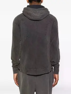 THOM KROM Paneled Zip-up Hoodie - Grey