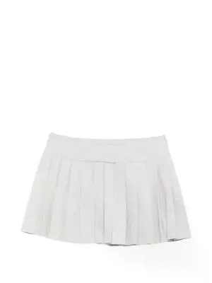 Norma Kamali Pleated Pickleball Mini Skirt