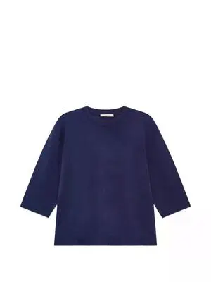 Malìparmi Crew Neck Sweater With Ribbed Hem And Cuffs - Blue