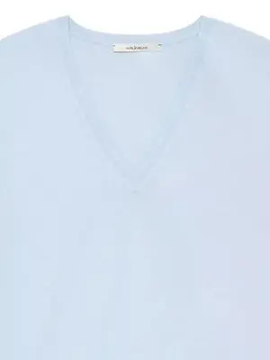 Malìparmi V-neck Top With Openwork Hem