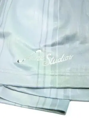 Acne Studios Striped Logo Shorts