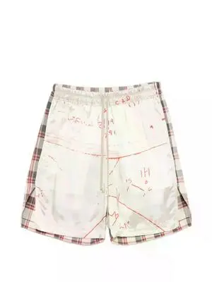 Rick Owens Plaid-pattern Shorts - Neutrals