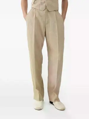 Jacquemus Pleated Trousers - Neutrals