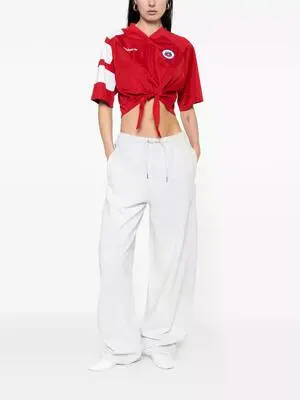Alexander Wang Rhinestone-detailed Track Pants - Grey