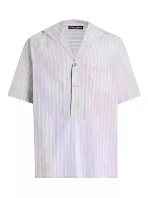 Dolce & Gabbana Striped-pattern Short-sleeve Shirt