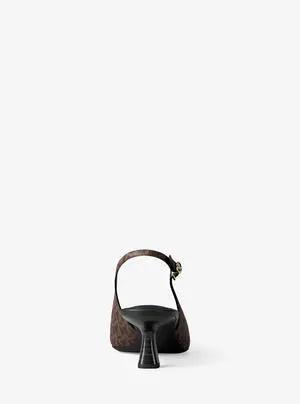 Michael Kors Amali Logo Pump - Brown