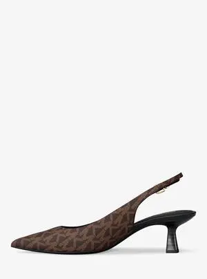Michael Kors Amali Logo Pump - Brown