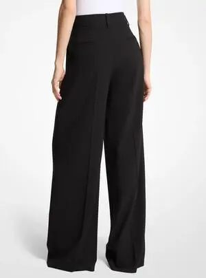 Michael Kors Pleated Wool Trousers In Size By