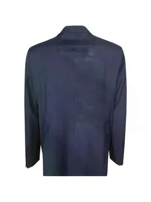 MANUEL RITZ Micro-pattern Suit - Blue