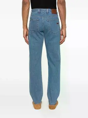 Zegna Roccia Straight Leg Jeans - Blue