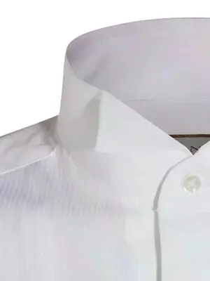 Canali Cotton Tuxedo Shirt - White