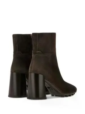 Hogan 90mm Suede Side-zip Boots