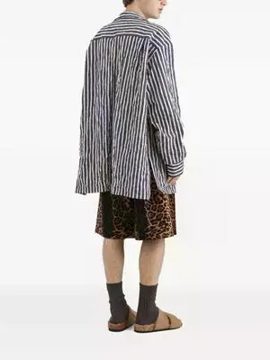 Dolce & Gabbana Crinkled Striped Vanity Shirt