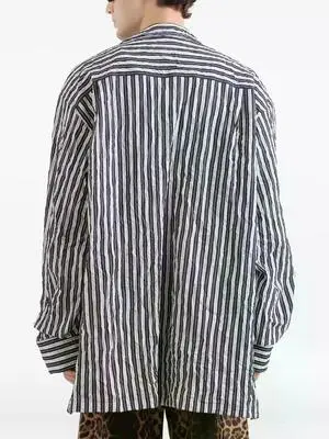 Dolce & Gabbana Crinkled Striped Vanity Shirt
