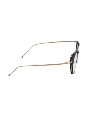 Thom Browne Round-frame Flip-up Sunglasses
