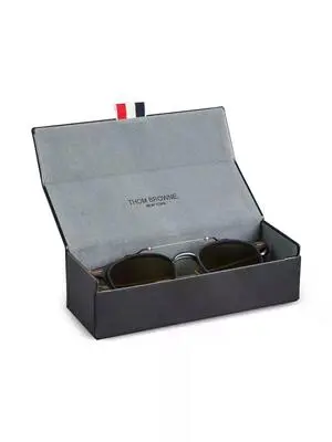 Thom Browne Round-frame Flip-up Sunglasses