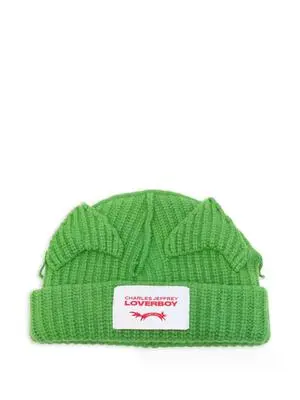 CHARLES JEFFREY Chunky Ears Beanie - Green