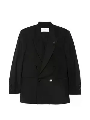 LARDINI Cameron Double-breasted Blazer - Black