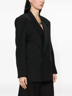 LARDINI Cameron Double-breasted Blazer - Black