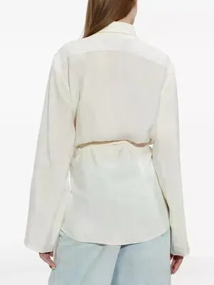 MAISON MARGIELA Tie-waist Shirt - Neutrals