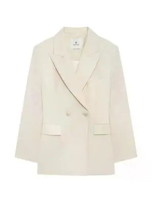 ANINE BING Tiphaine Double-breasted Blazer - Neutrals