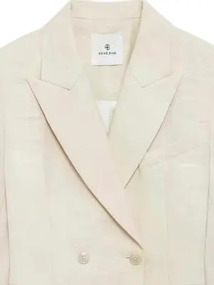 ANINE BING Tiphaine Double-breasted Blazer - Neutrals