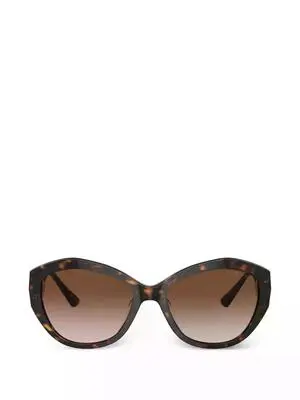 JIMMY CHOO Geometric Logo Sunglasses - Brown