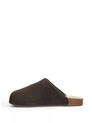 Adidas Adimule Leather Mules - Brown