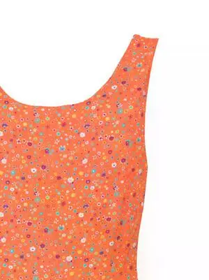 Lhd Key Biscayne Floral Bodysuit - Orange