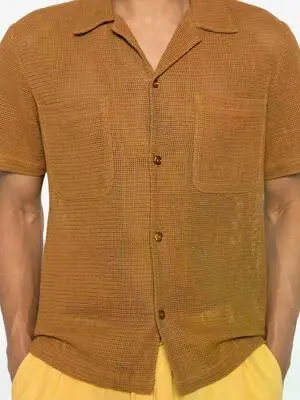 Sandro Openwork Mesh Shirt