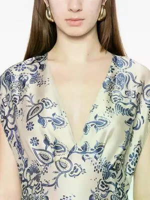 Liu Jo Floral-print Maxi Dress - Neutrals
