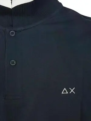 SUN 68 Contrast-trim Polo Shirt - Blue