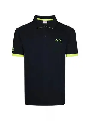 SUN 68 Logo-detail Polo Shirt - Blue