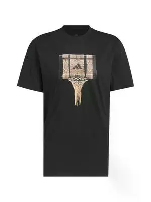 Adidas Print-detail T-shirt - Black