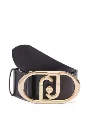 Liu Jo Oval-monogram Leather Belt