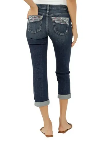 SILVER JEANS CO. Suki Americana Curvy Mid-rise Capri Jeans - Dreamscape