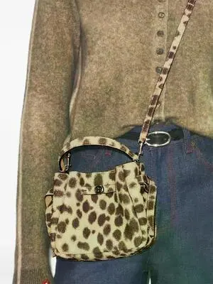 Tory Burch Romy Print Mini Bucket Bag - Neutrals