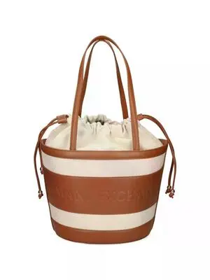 Armani Exchange Drawstring-closure Bucket Bag - Neutrals