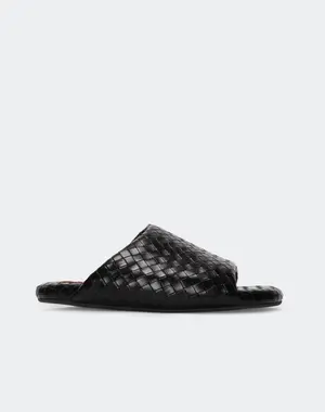 SIMONMILLER Woven Bubble Slide Sandals - Black