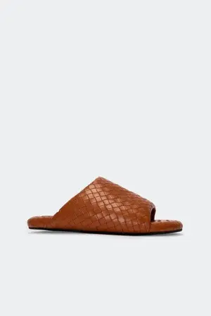 SIMONMILLER Woven Bubble Slide Sandals - Black