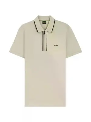 BOSS Logo-detail Polo Shirt - Neutrals