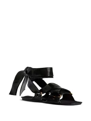 Khaite Boden Tied Sandals - Black