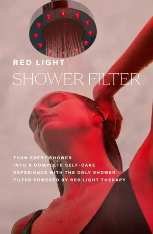 HIGHERDOSE Red Light Shower Filter - Chrome