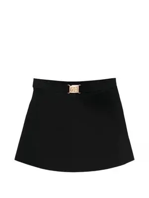 Cult Gaia Amoret Buckle-detail Skorts - Black