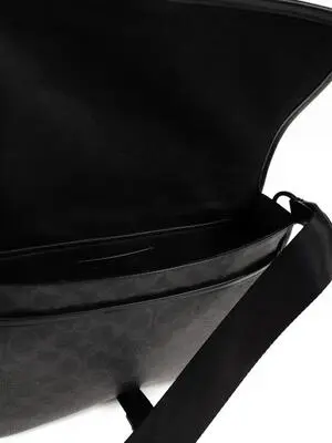 COACH League Patterned Buckle Messenger Bag