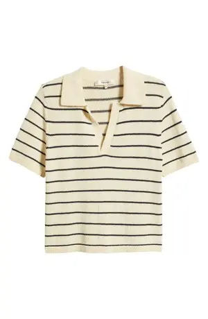 FRAME Stripe Polo Top