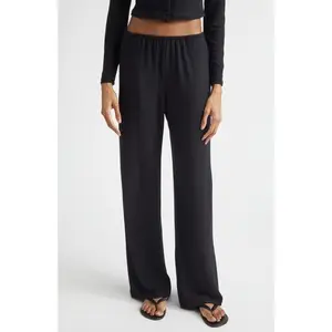 LESET Lauren Knit Wide-leg Pants